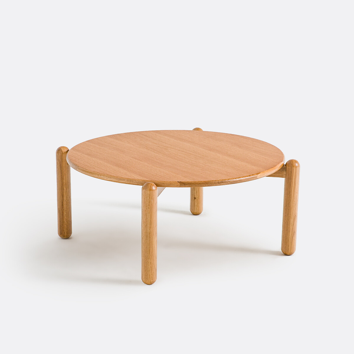 Μεγάλο στρογγυλό τραπεζάκι σαλονιού με πόδια από μασίφ δρυ, Coloquo ...