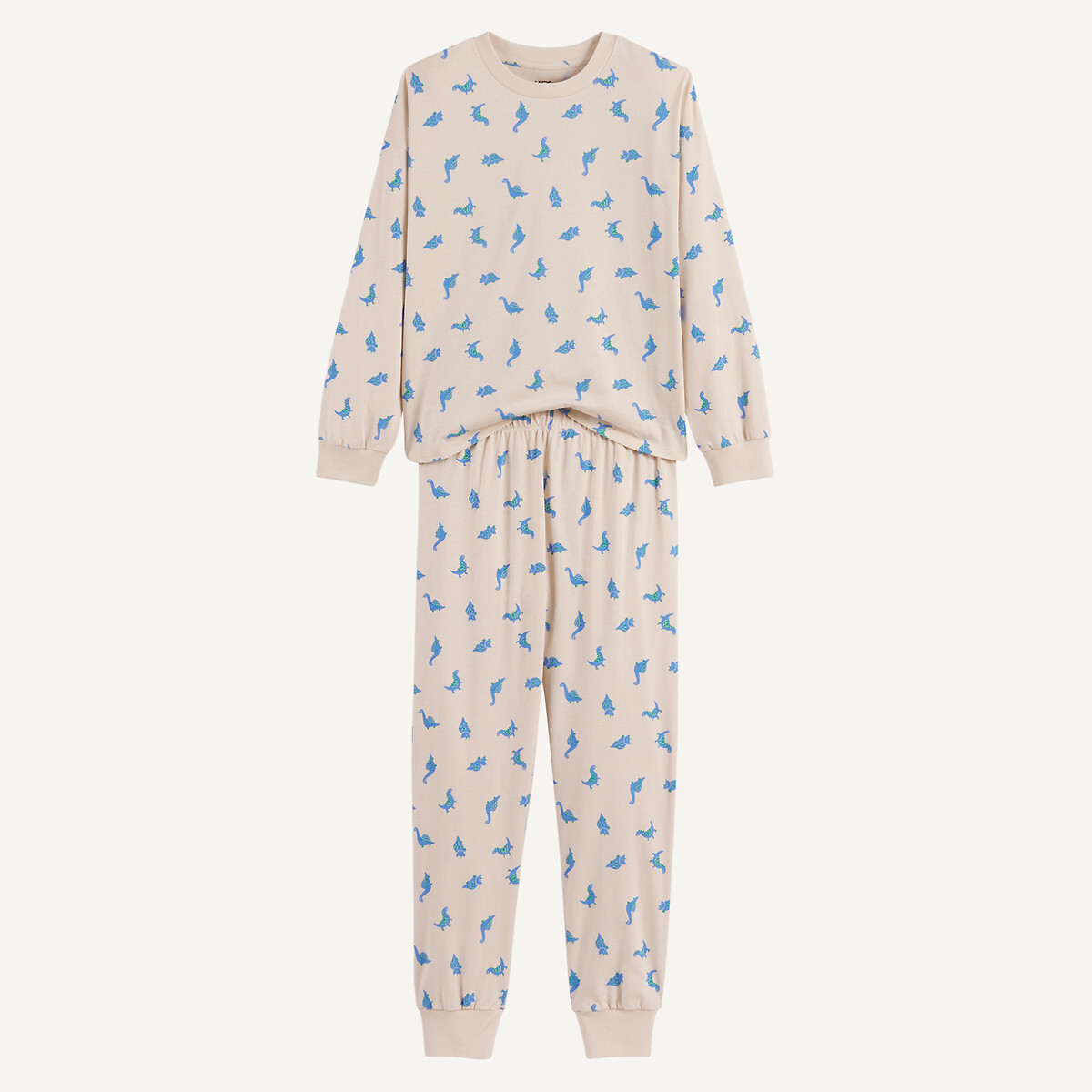 Πιτζάμες βαμβακερές με σχέδιο δεινόσαυρους - 3311319 | La Redoute
