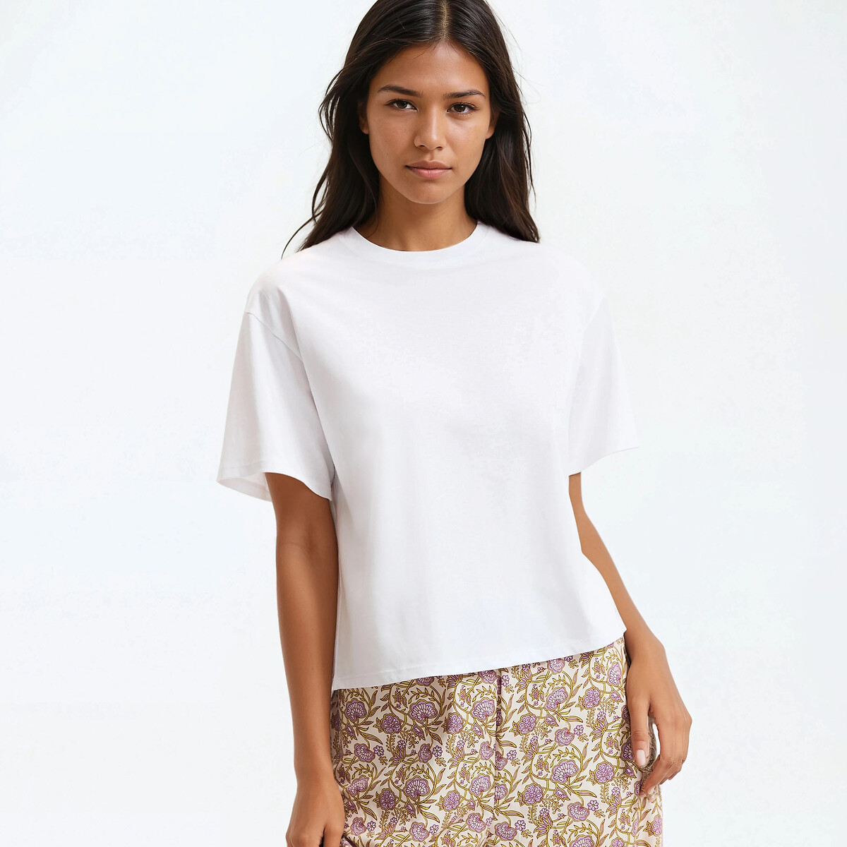 Μπλούζα πιτζάμας από καθαρό βαμβάκι, με κοντά μανίκια - 3312292 | La ...