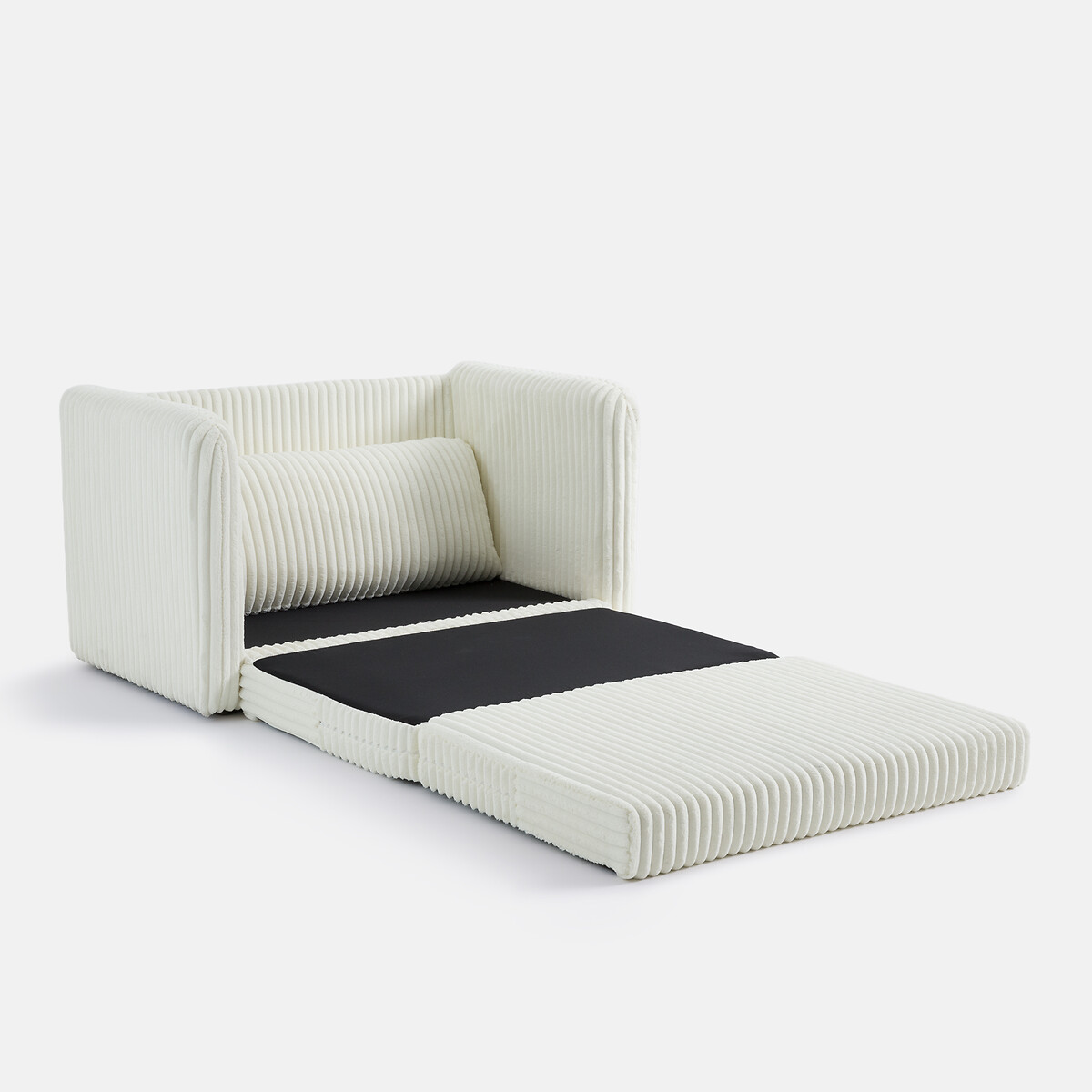 Βελούδινος καναπές-κρεβάτι με φαρδιές ραβδώσεις XL Hazel - 3306147 | La ...